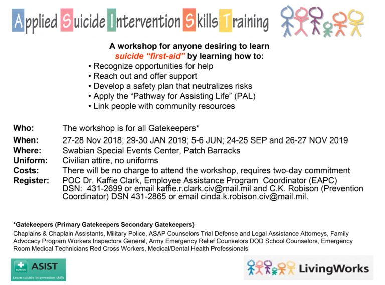 FY 19 ASIST training offered - StuttgartCitizen.com