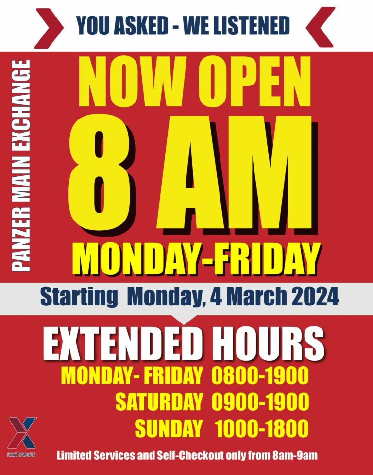 Panzer PX open extended hours starting March 4 - StuttgartCitizen.com