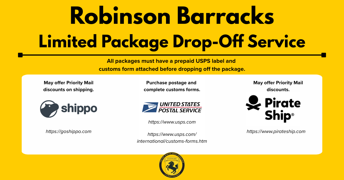 Limited package drop-off available on Robinson Barracks starting June ...