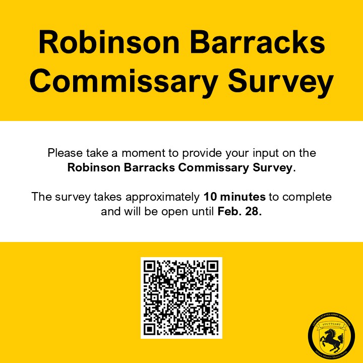 Do you use the Robinson Barracks Commissary? Take this survey ...